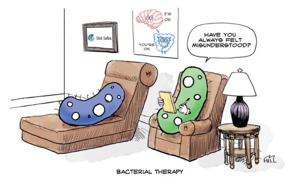 Lighten Up with List Labs' Original Bacterial Therapy Cartoons